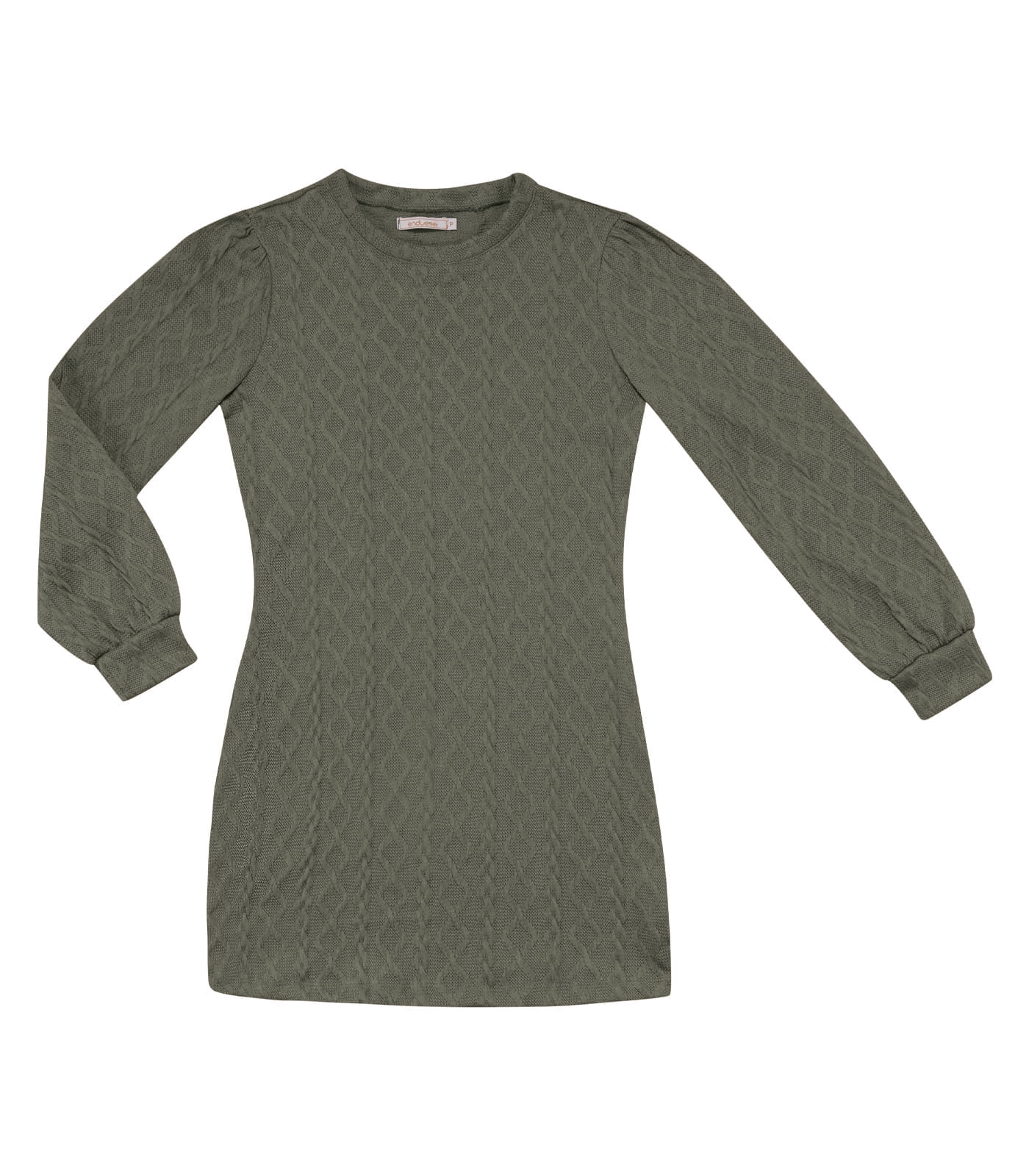 Vestido Feminino Manga Longa Endless Verde