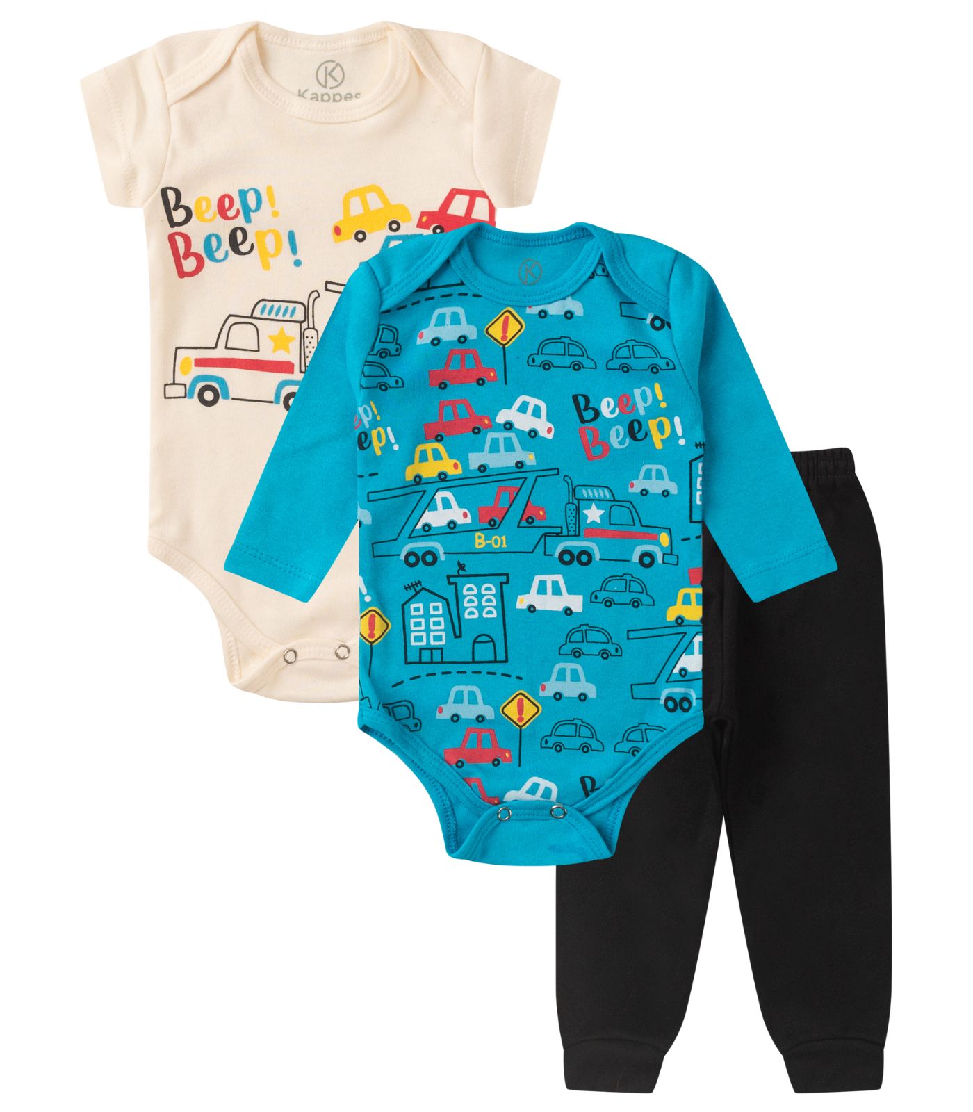 Kit Body Infantil 3 Peças Kappes Azul