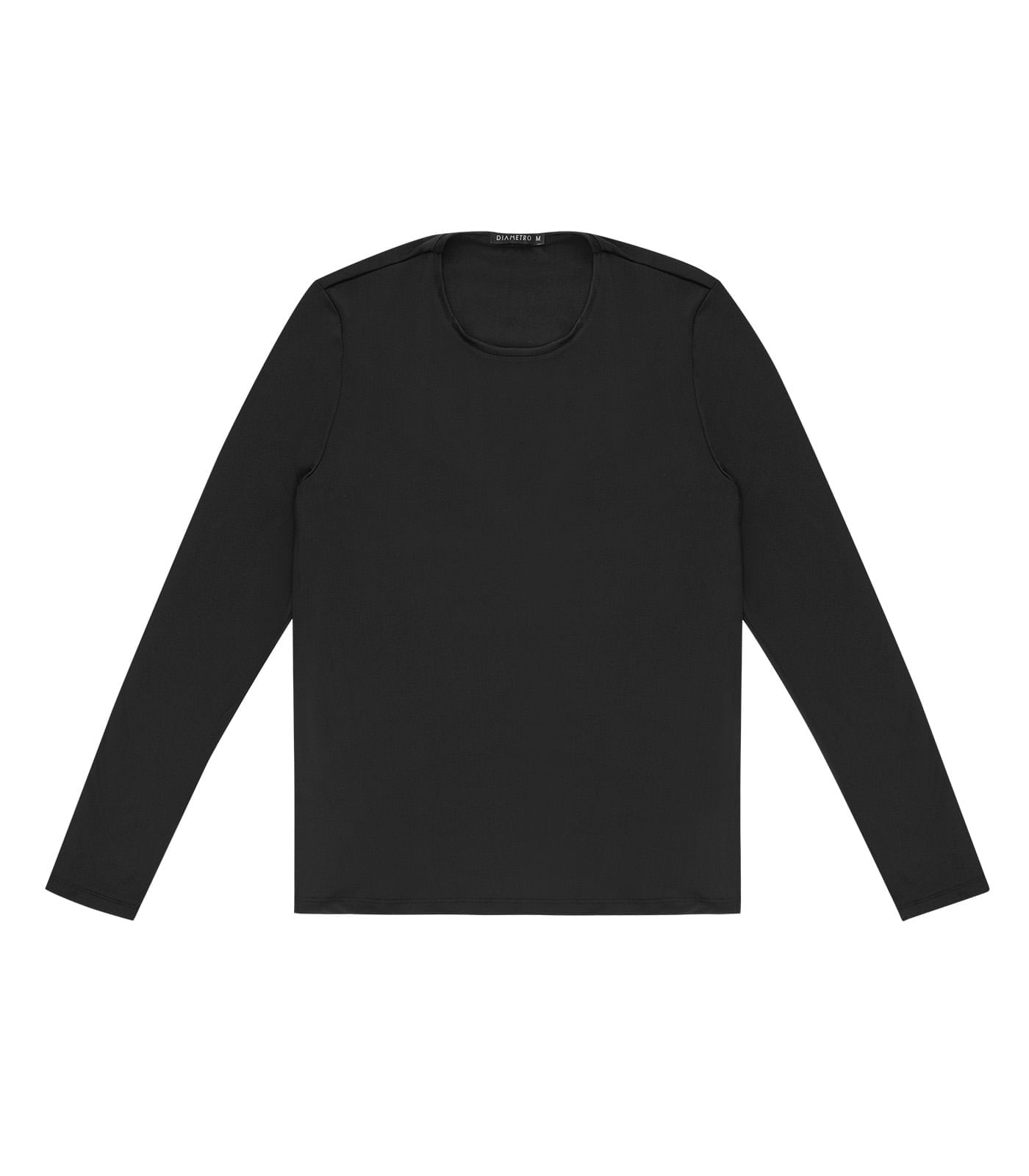 Camiseta Masculina Manga Longa Térmica Diametro Preto