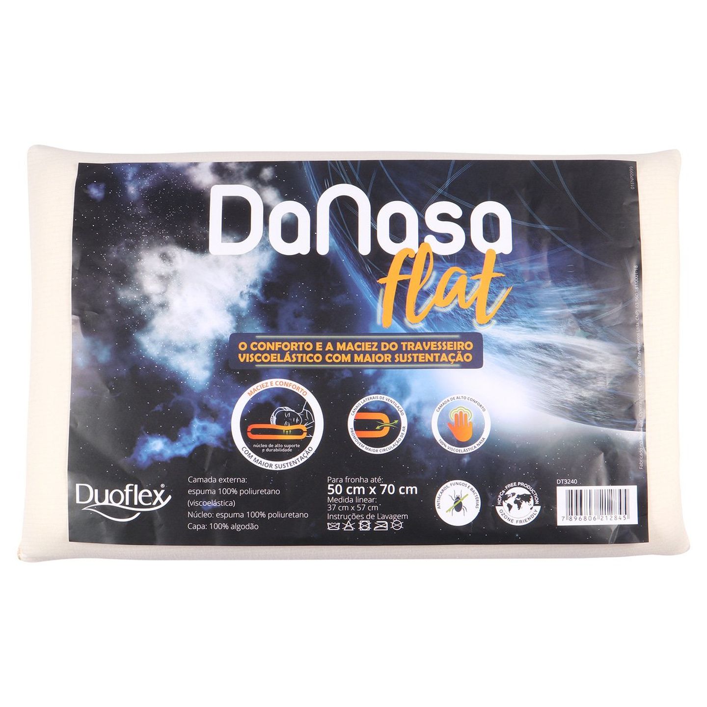 Travesseiro Nasa 3D - Duoflex 37x57 cm - PNB