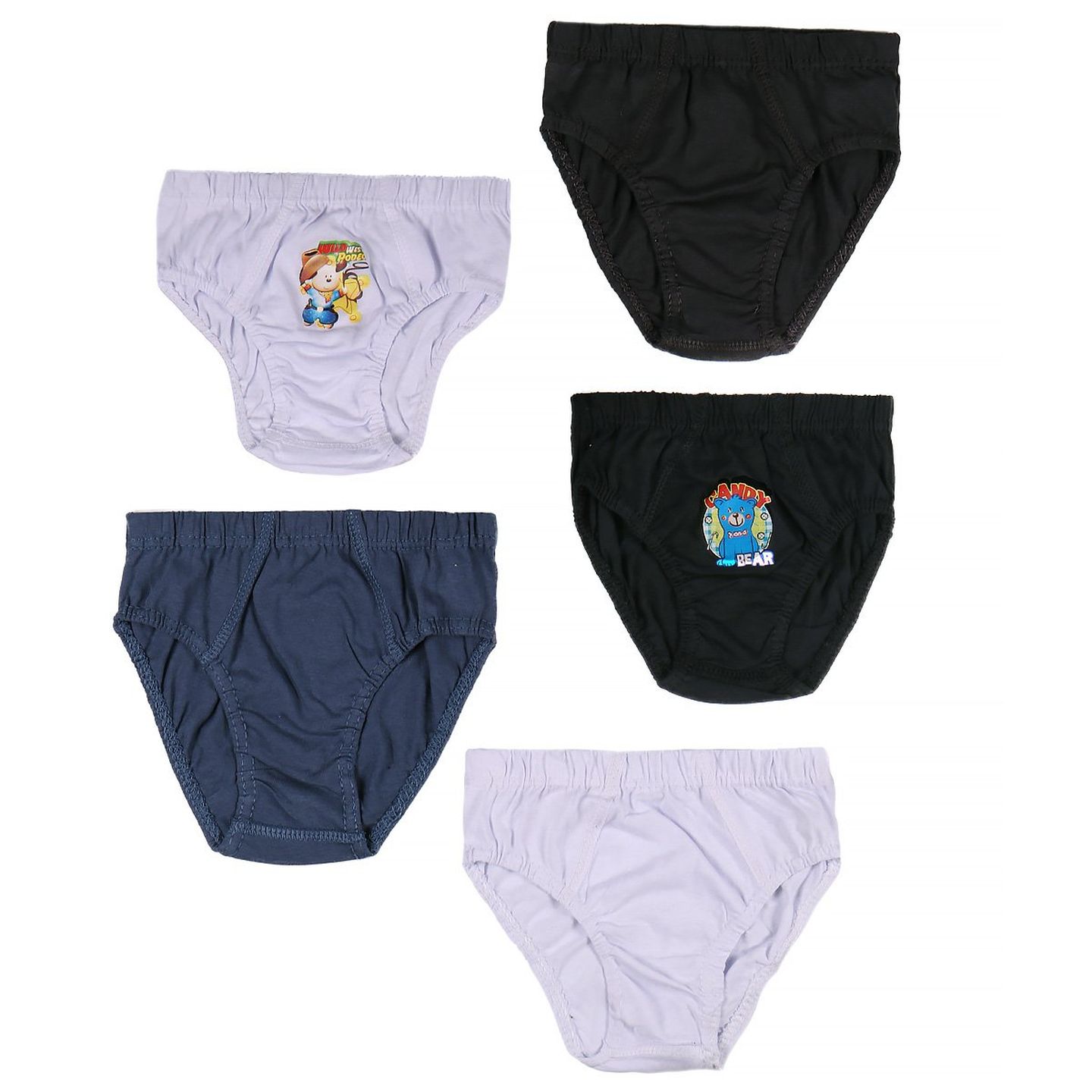 Kit Cueca Infantil Sortido - Tamanho 4 - Yeapp